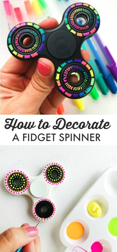 DIY Fidget Spinner Colorful Designs