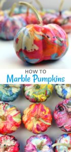 How to Marble a Pumpkin with Nail Polish