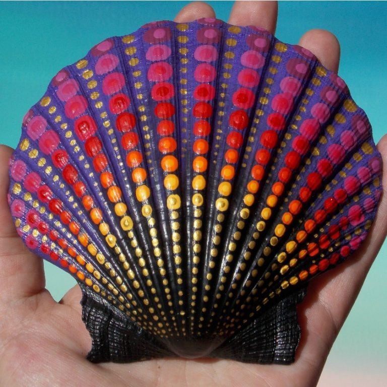 20 Painted Sea Shell Designs