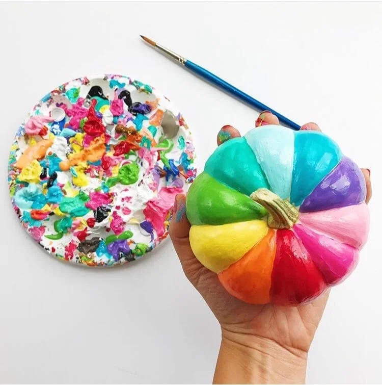 Colorful Pumpkin Decorating Ideas