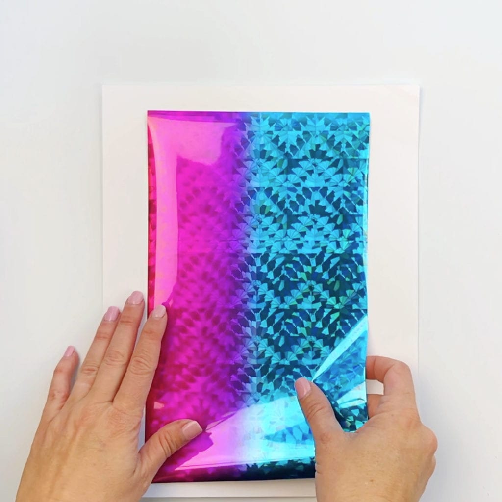 How to Make Christmas Foil Art