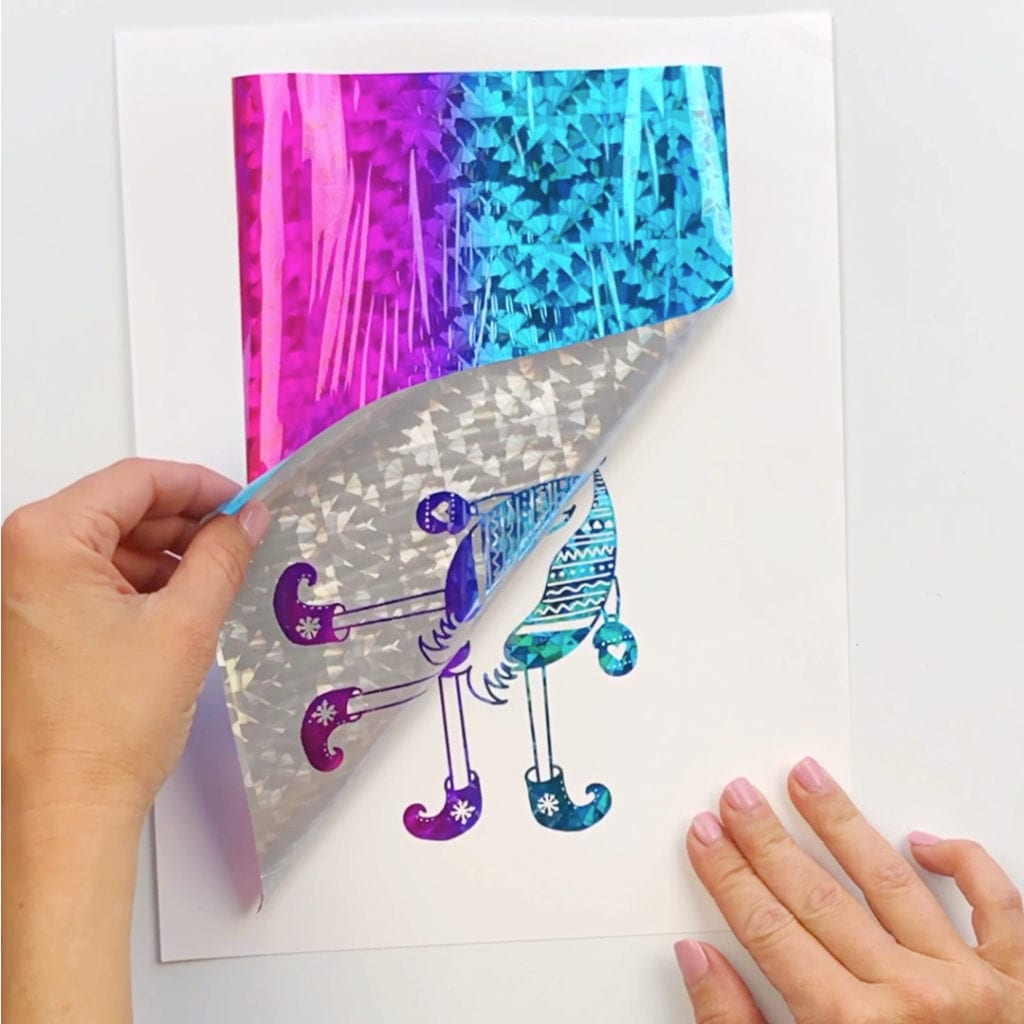 How to Make Christmas Foil Art