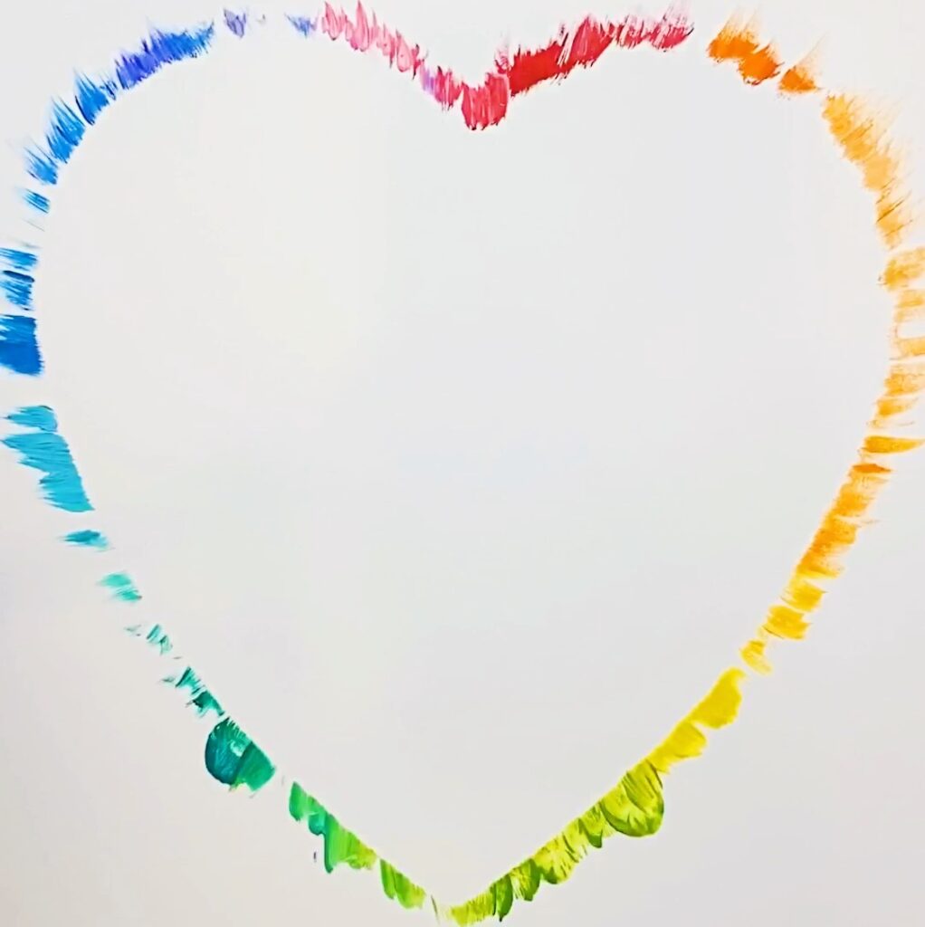 Heart Art Projects - Abstract Painted Hearts