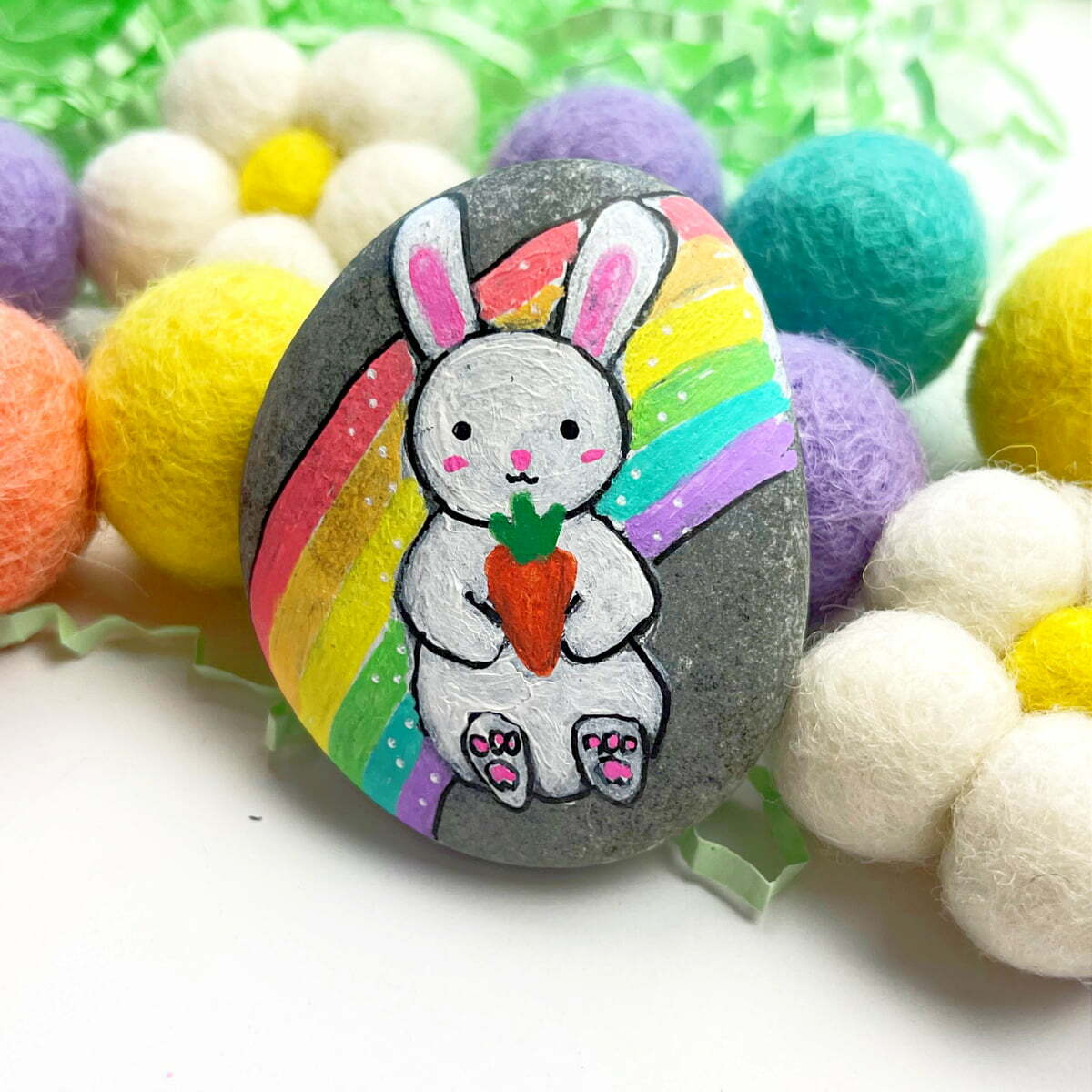 Easter Painted Rocks - Get inspired with these fun Easter rock designs.