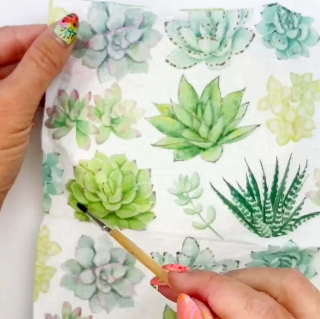 The Best Way to Decoupage Napkins