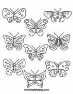 Printable Butterfly Outline Templates