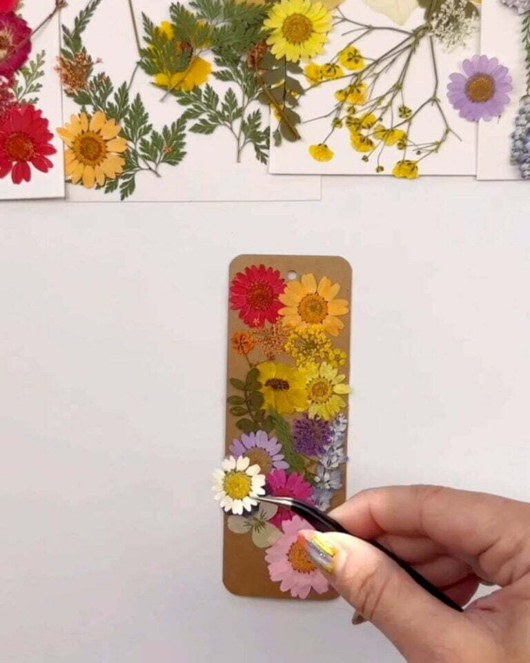 Pressed Flower Bookmarks