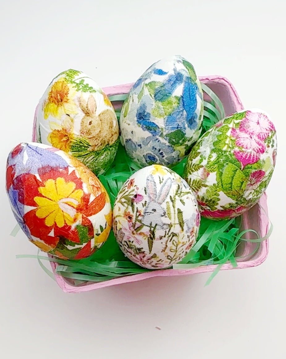 How to Decoupage Easter Eggs