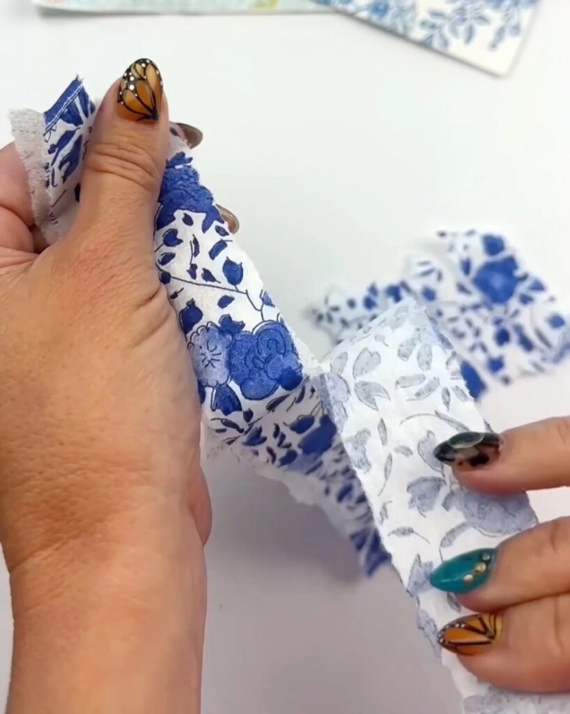 How to Decoupage Jack O' Lantern Candy Buckets